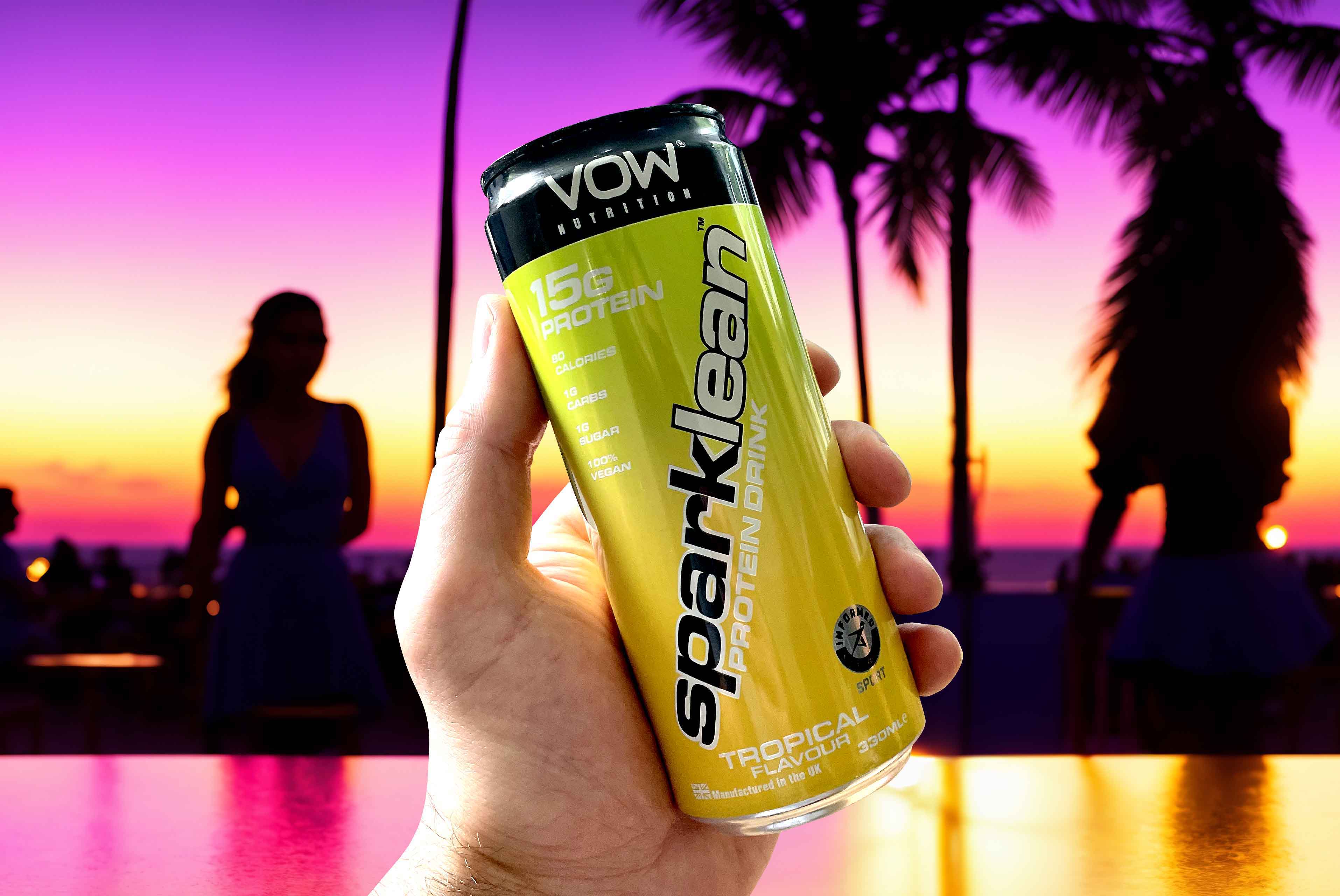 VOW Nutrition Sparklean Protein Drink | Fizzy Protein in a Can | Vegan ...